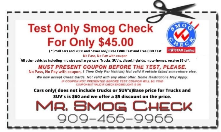 Coupons - Mr. Smog Check